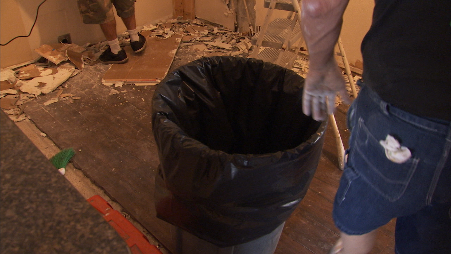 Cleaning Up Heavy-Duty Debris from the Makeover - Military Makeover