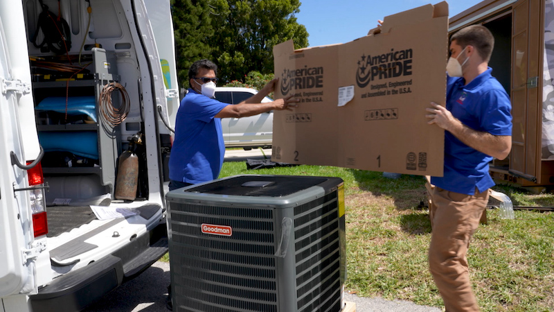 Keeping Our Veteran Family Cool With a New HVAC - Military Makeover